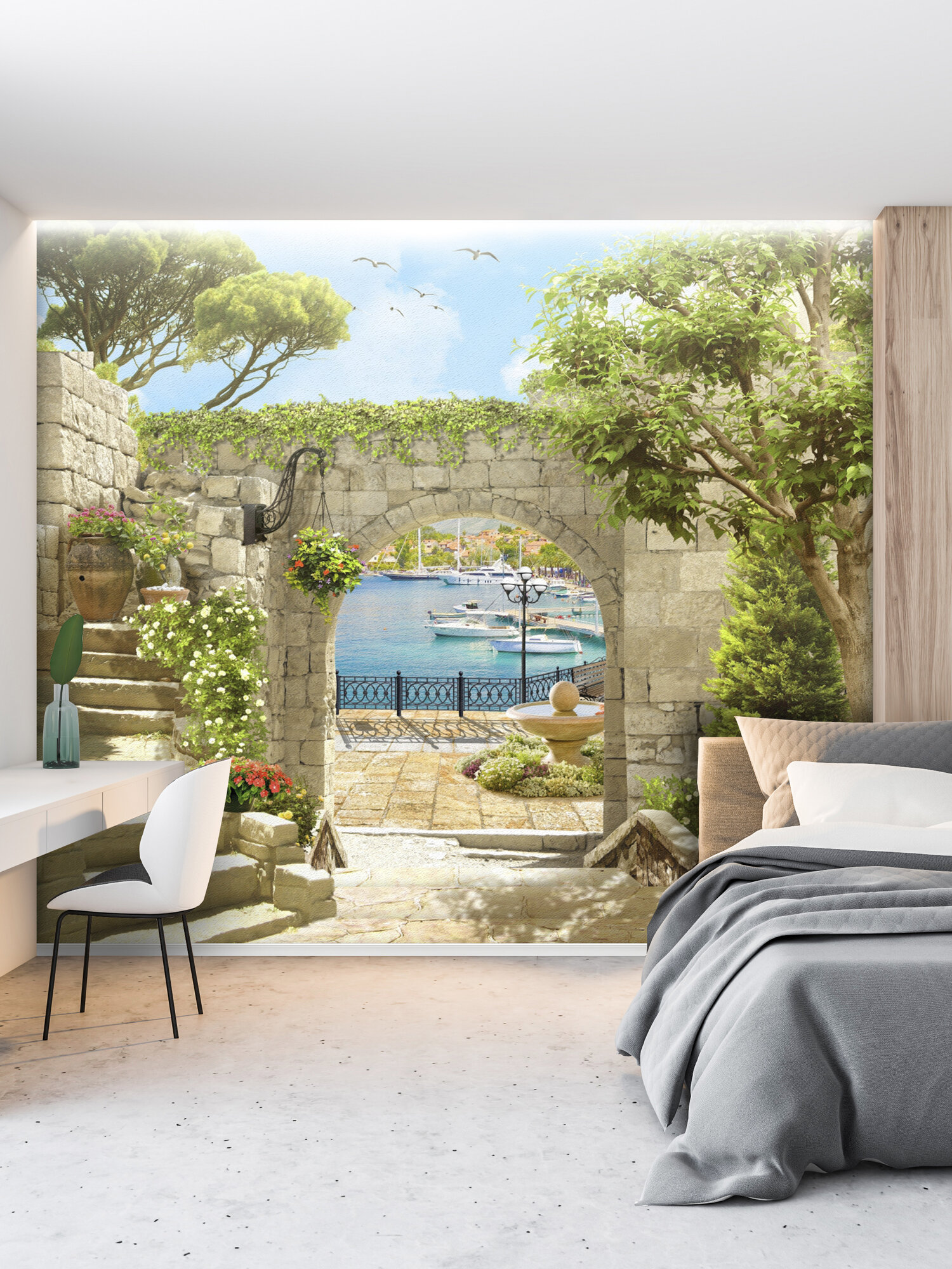 Фотообои фреска 300 х 270 см "Арка" / Обои на стену, в гостиную, спальню, для кухни