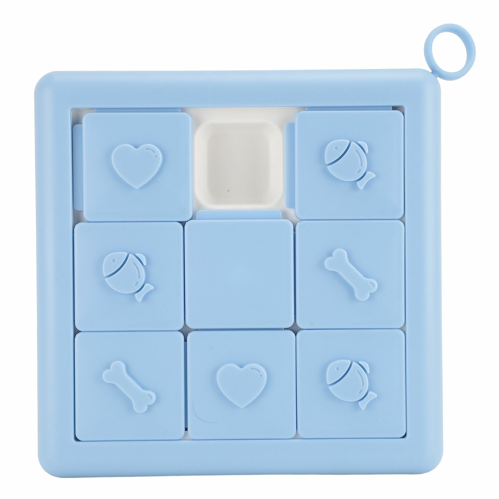 Миска-головоломка для медленного кормления собак, синяя