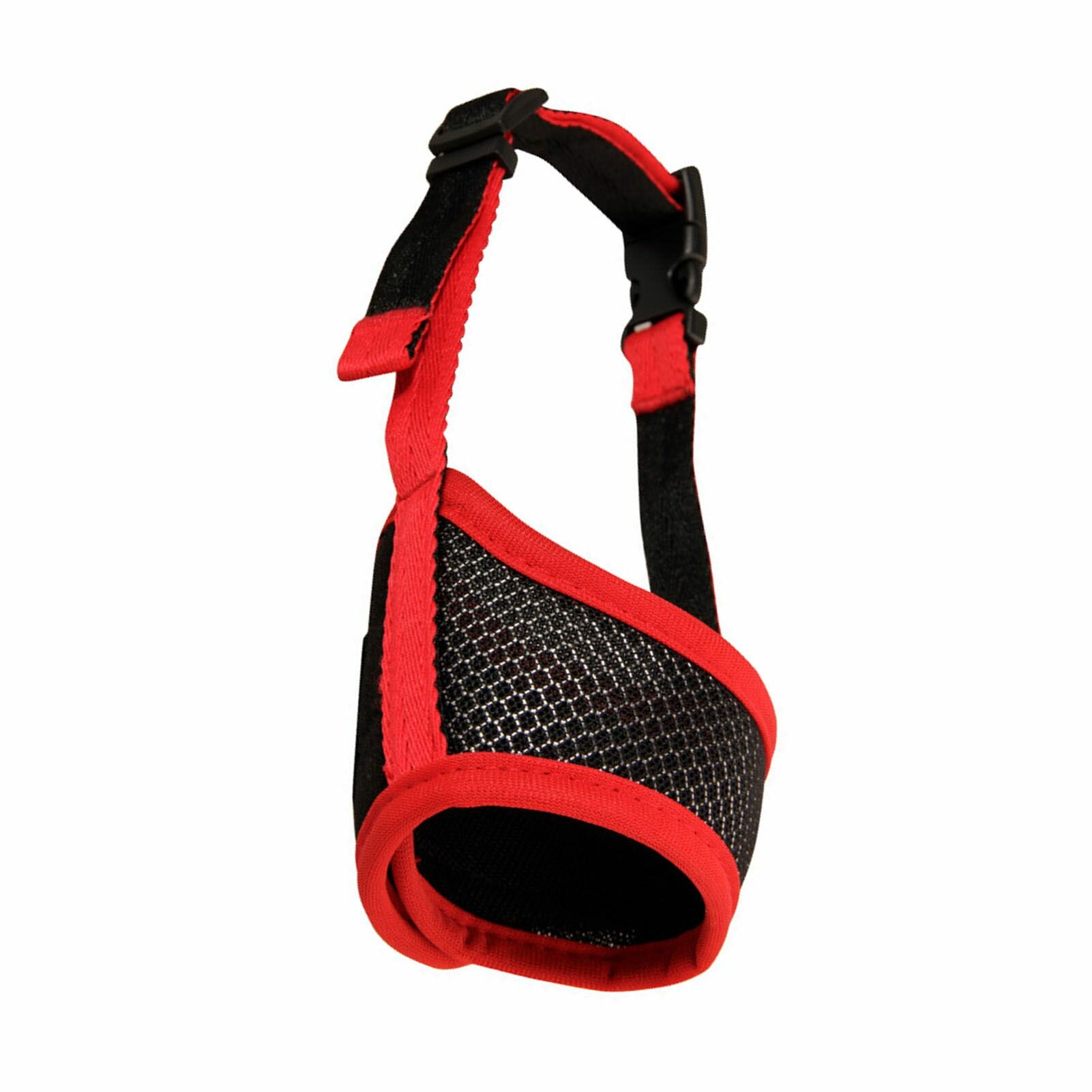 Дышащая морда XDog, предотвращающая укусы, лай и еду, регулируемая капа для собаки с крючком и петлей для дрессировки собак, красная