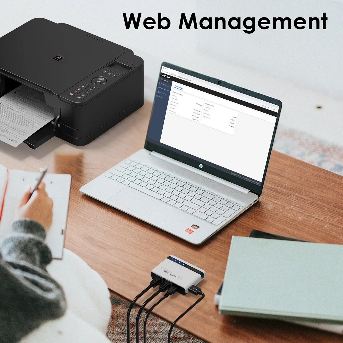 Wi-Fi Ethernet USB принтерный сервер — фото 1