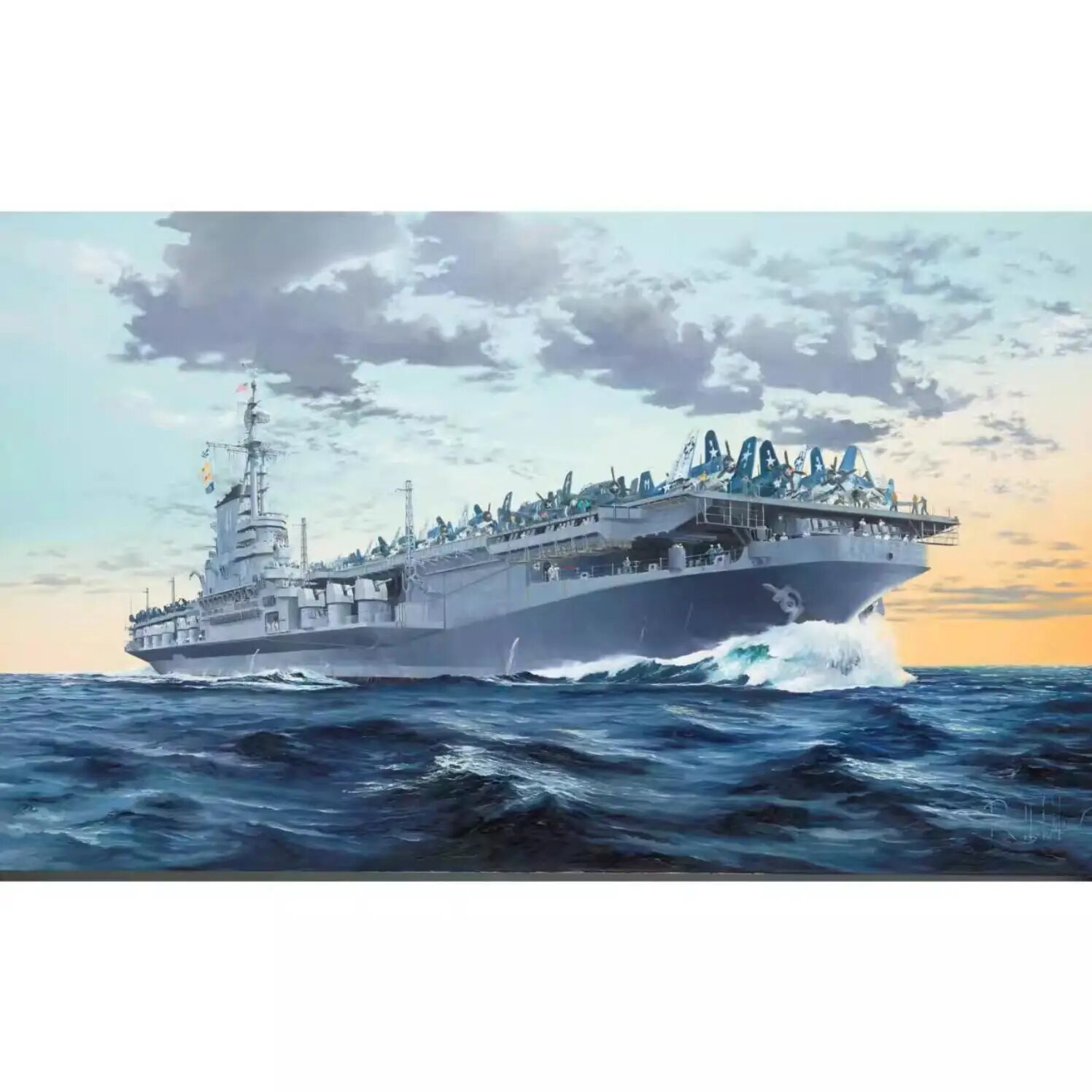TRUMPETER 1/350 MT-LB AUSS Midway CV-41 модель