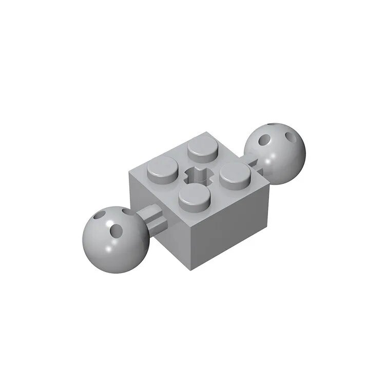 Технический кирпич 2x2 с шарнирами, Серый (071)