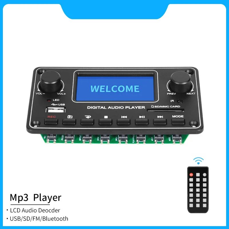 Lenwaycn MP3-плеер Bluetooth с LCD-дисплеем