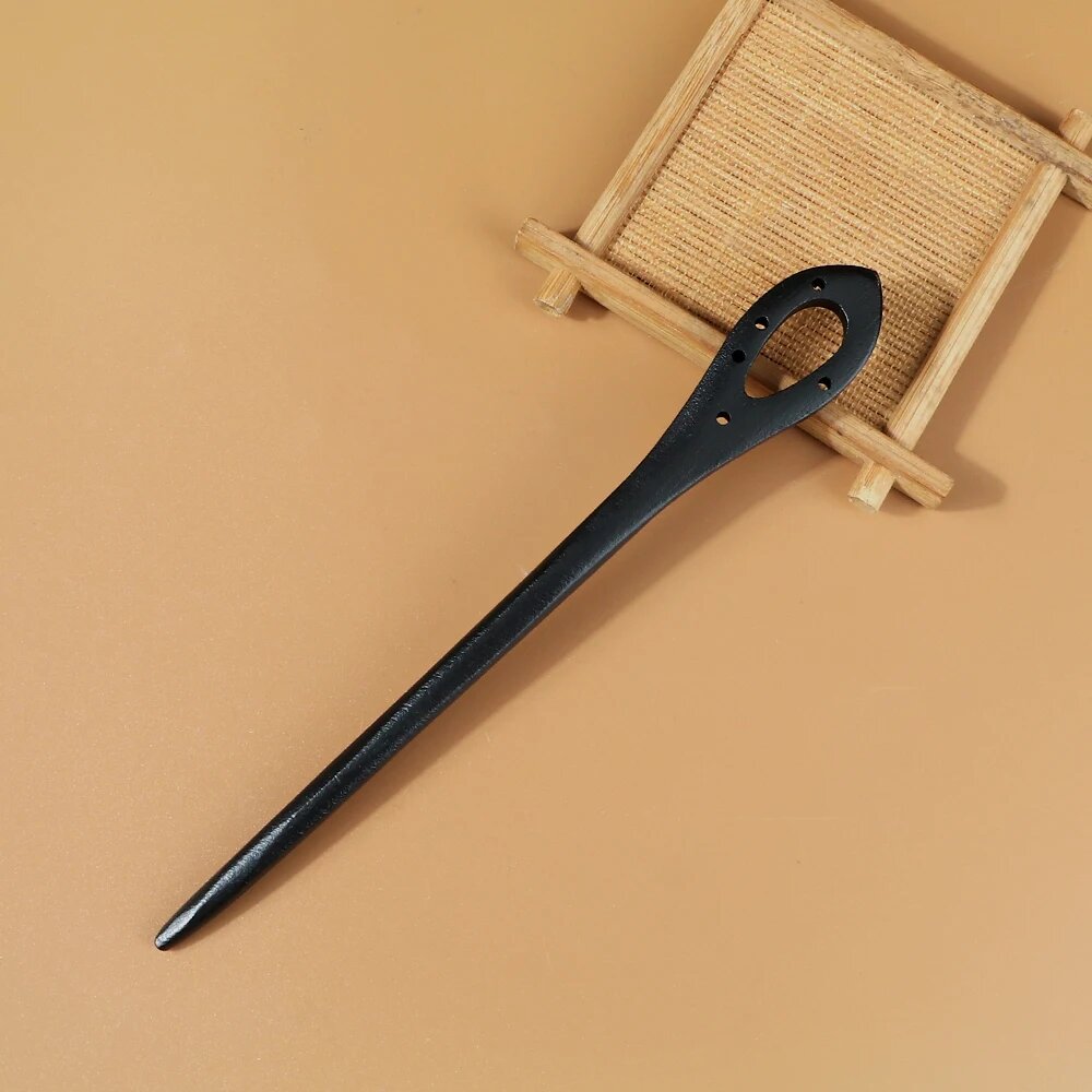 Деревянные палочки для волос 49 стилей Темно-синий, Style 25