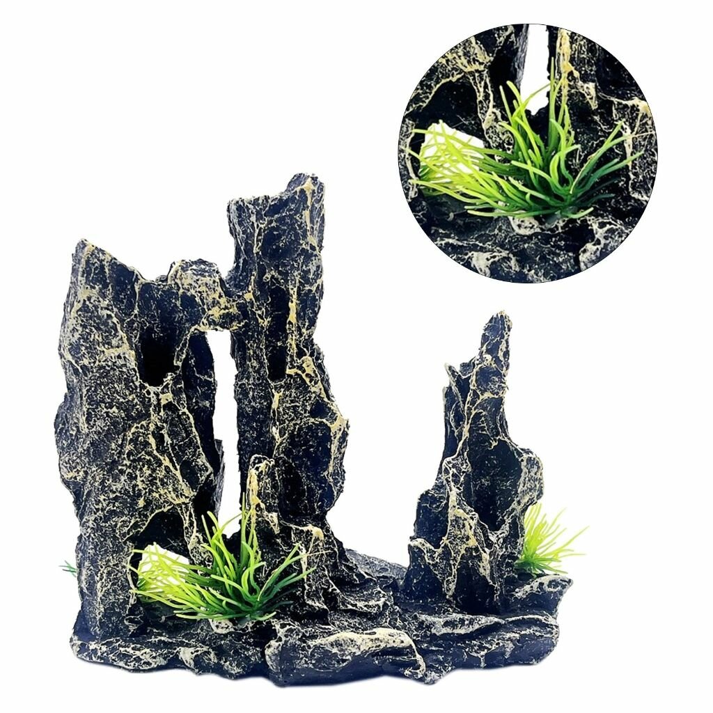 Смола Маленькая пещера Рокарий Моделирование Бонсай Ремесла Пейзаж для аквариума DIY Декор Рокворк