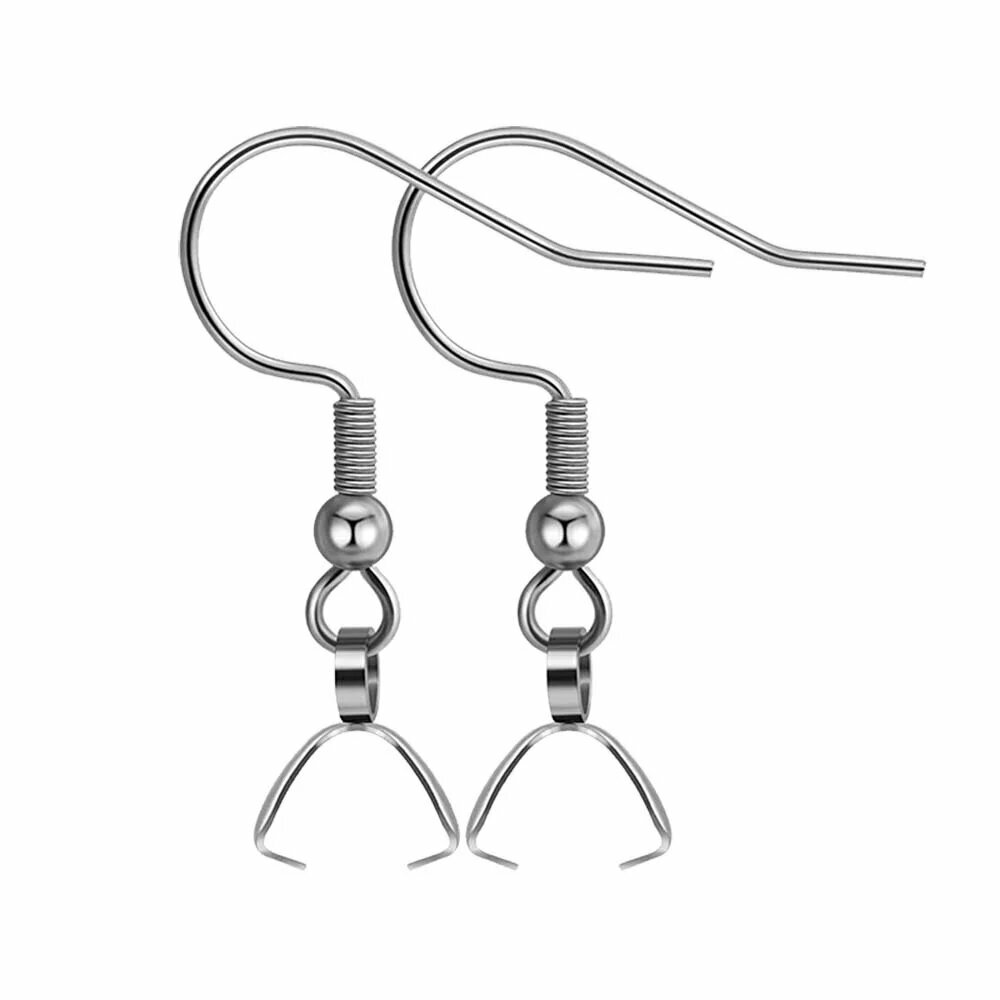 Крючки для сережек из нержавеющей стали 10/20 шт. 10pcs, ST