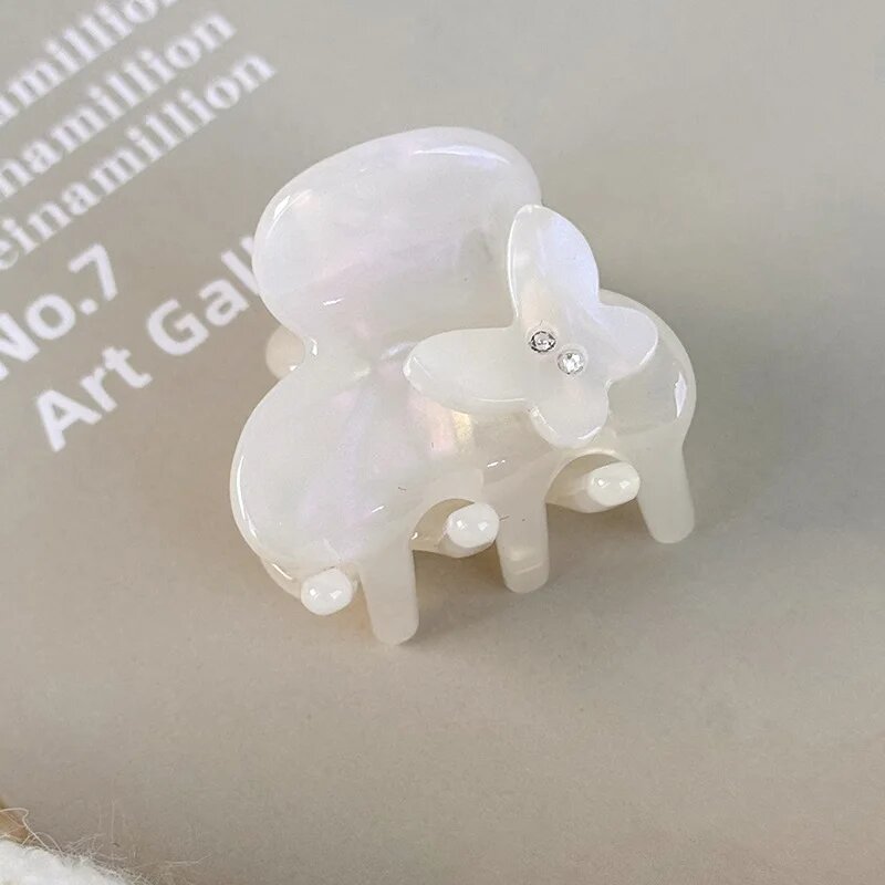 Французский зажим-бабочка из уксусной кислоты 01 Colorful White Co