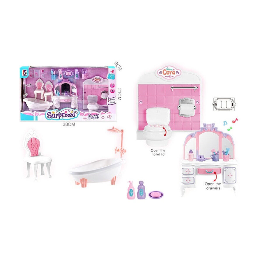 Набор мебели с трюмо Ванная комната (свет, звук) 5S-631 с 3 лет