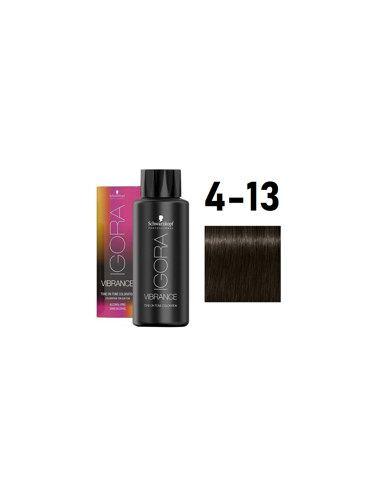 Schwarzkopf Professional Schwarzkopf Igora Vibrance 4-13 - Краситель тон-в-тон средний коричневый сандре матовый 60 мл