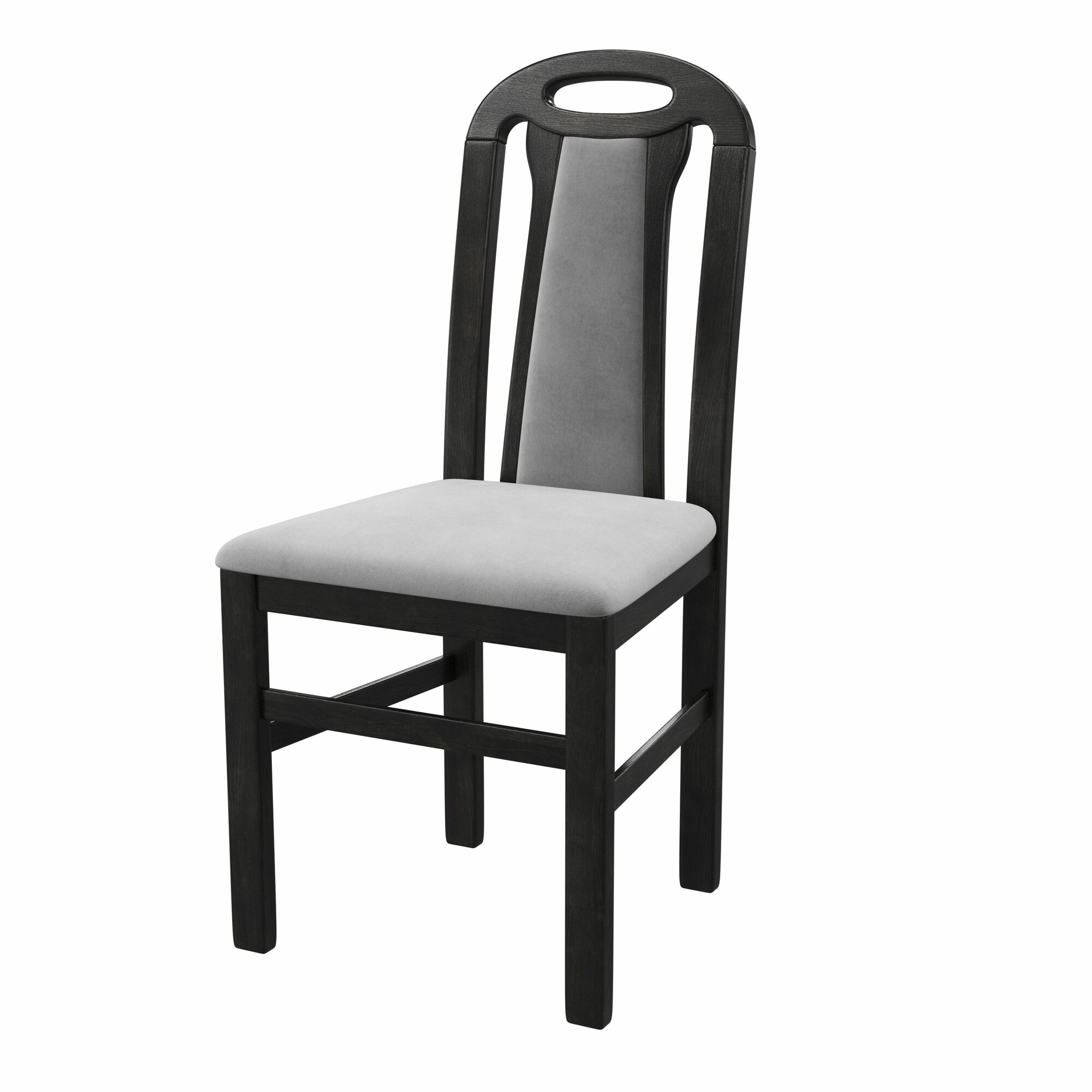 Стул деревянный астра, массив бука, тон черный темно-серый