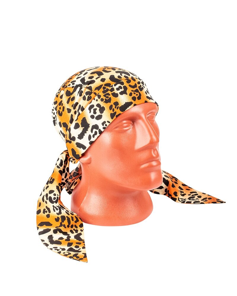 Бандана DECORATOR, универсальная, защита от солнца и пота, всесезонная, one size, хлопок 97%, эластан 3%, цвет леопард