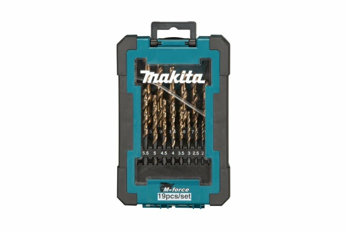 Набор сверл M-force (19 шт; 1-10 мм; шаг 0.5 мм) Makita D-67583