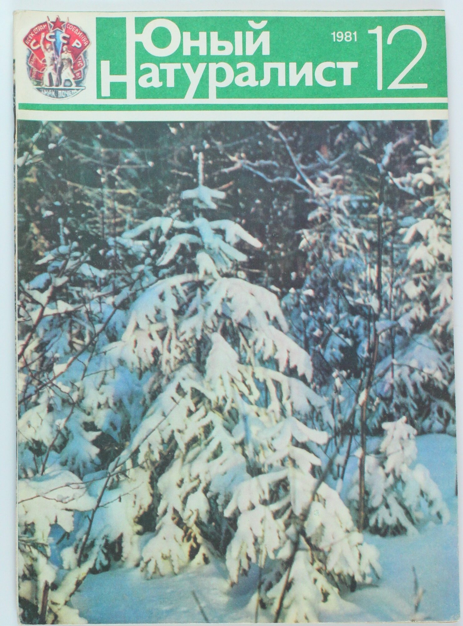 Винтажный журнал СССР Юный Натуралист, 1981 год