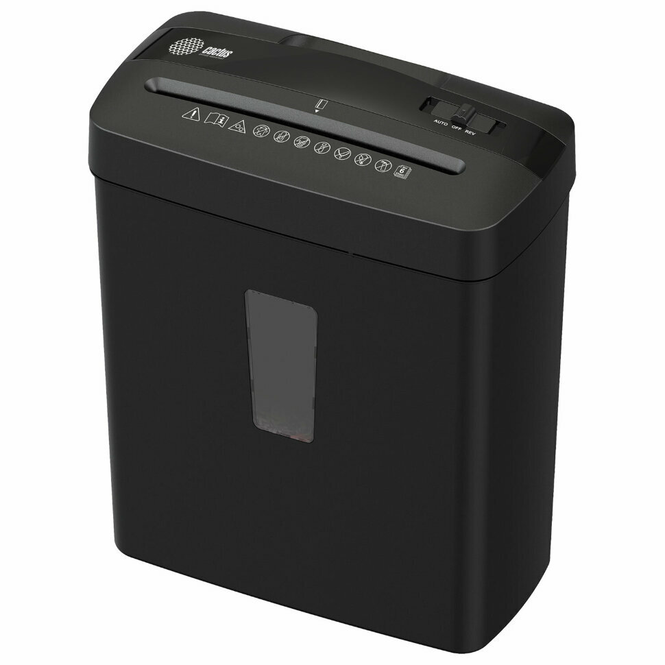 Уничтожитель (шредер) CACTUS CS-SH-A3, 4 уровень секретности, фрагменты 4х39, 6 листов, 13 литров, 533166