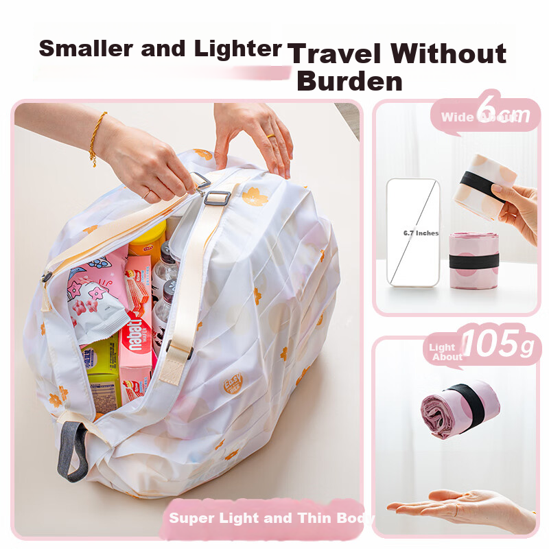 Easy Your Home Foldable Storage Bag Portable Shopping Bag Super Light Eco-friendly Bag Supermarket Large Capacity Waterproof Grocery Bag Handheld