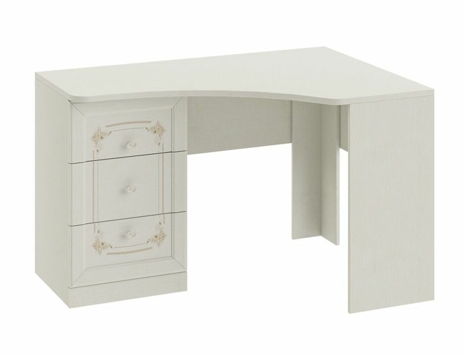 Письменный стол Волгодонский комбинат "Лючия", угловой, ЛДСП, МДФ, 3 ящика, 121 см х 75 см х 89 см