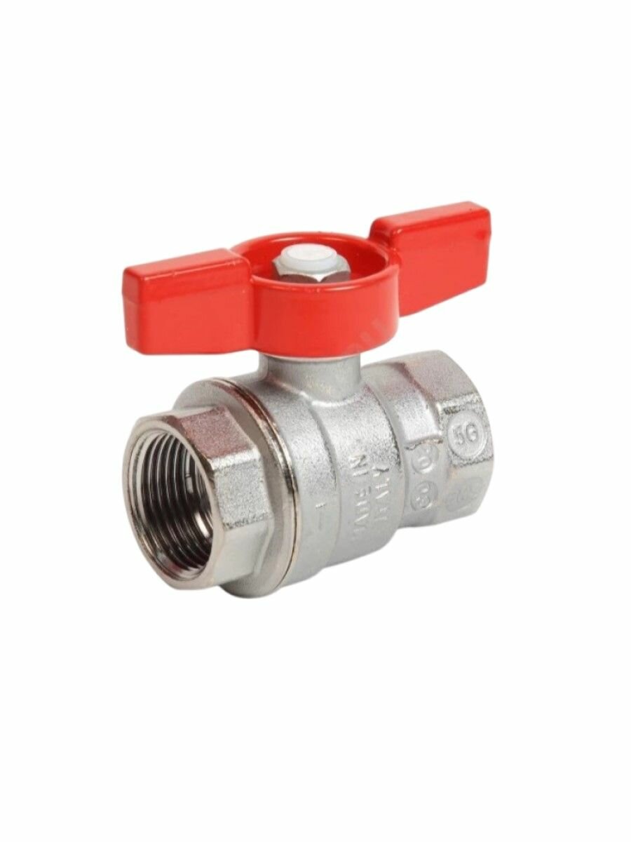 Кран шаровый GIACOMINI R851, 1/2" В/В бабочка (полнопроходной)