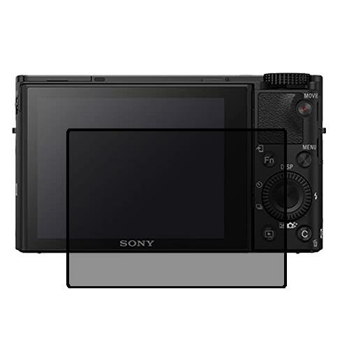 Скрин Мобайл защитный экран для фотоаппарата Sony Cyber-shot DSC-RX100 IV из нано стекло 9H приватное