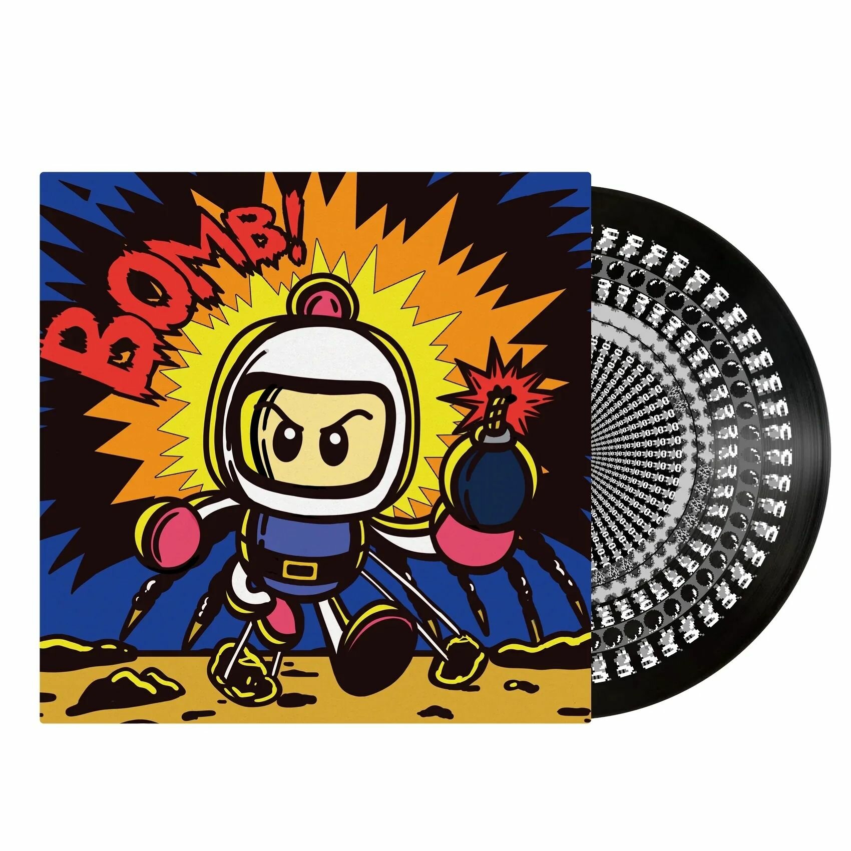 Bomberman & Bomberman II NES OST (500шт в мире Animated Zoetrope Etched Limited Soundtrack) Цвет: с Анимированной Гравировкой На Обратной Стороне, Виниловая Пластинка, Саундтрек Бомбермен