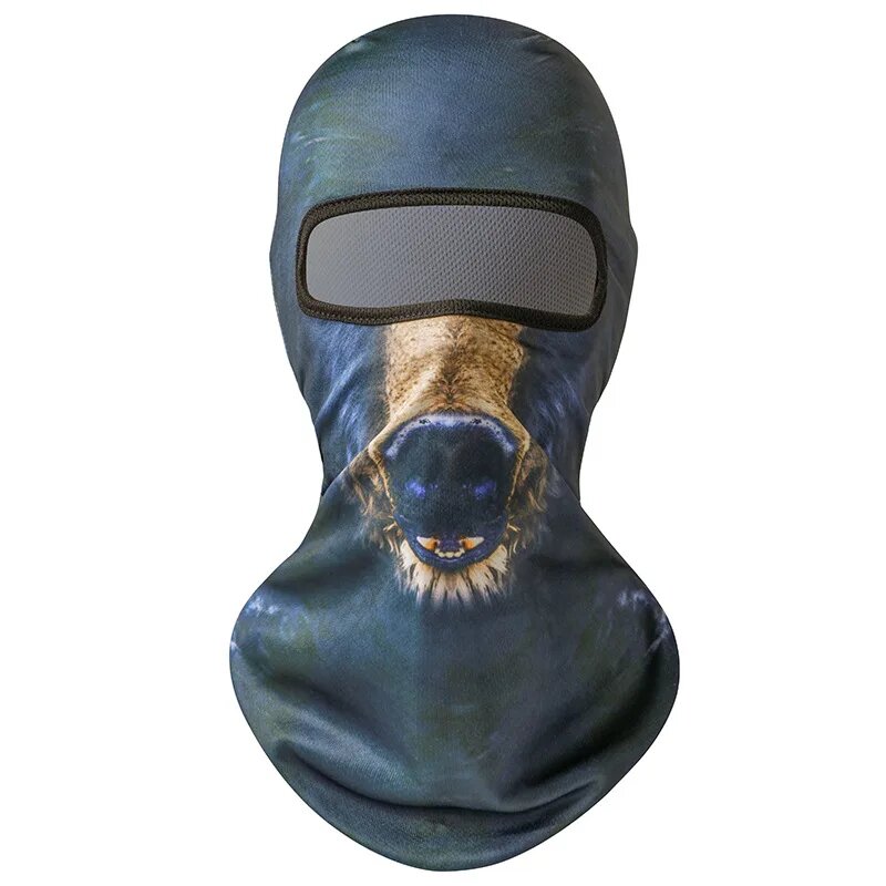 Балаклава с 3D-мордой, темно-синий, BB-B-08