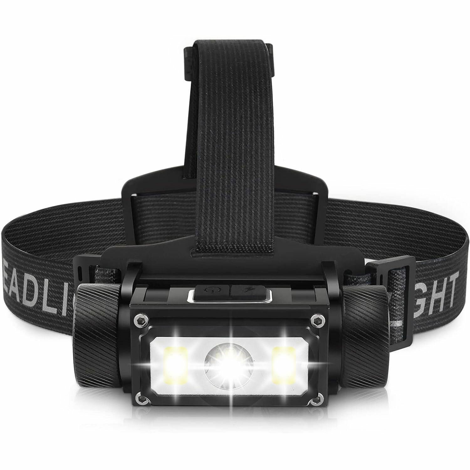 Фонарь светодиодный LED, влагозащищенный, мощный, фонарик налобный, для охоты, для велопрогулок, магнитный, для рыбалки. -kpa