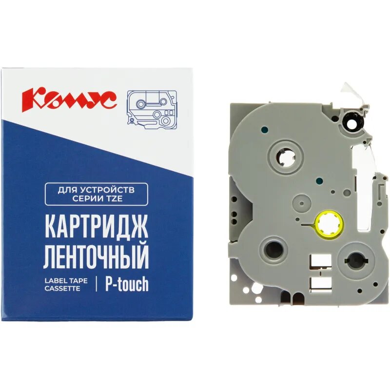 Картридж Комус TZE-262(Brother TZE-262 красный на белом,36мм/8м) 1944217 RL-B-T262P-RE/WT-36MM*8M