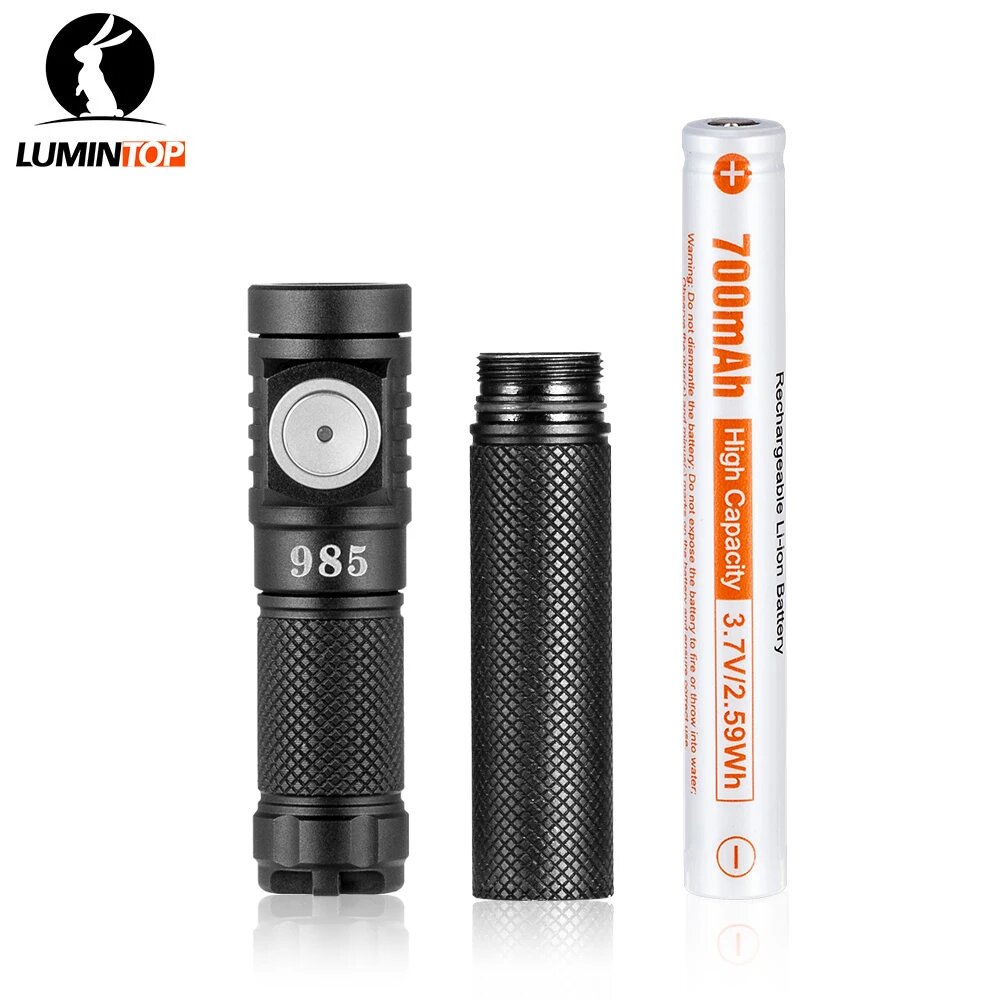 Lumintop 985 Frog V3.0 фонарик 570 люмен Black 10750 set