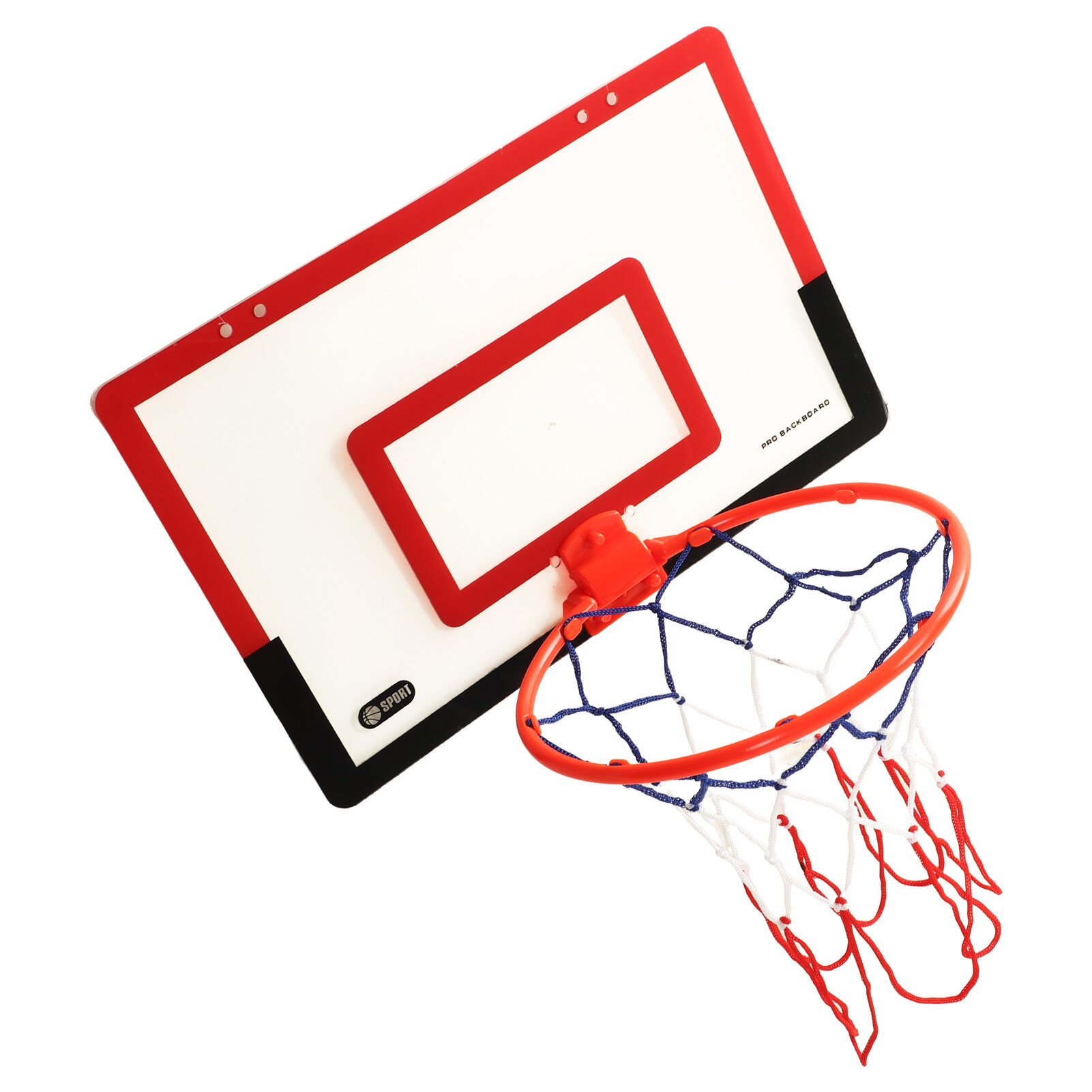 Складной детский баскетбольный комплект с крюком для подвешивания, насос для мяча, детская игрушка для баскетбольных ворот, красный цвет