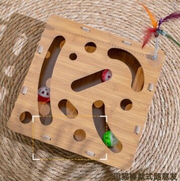 Лабиринт головоломки кота установленный с доской Эко для крытой игры