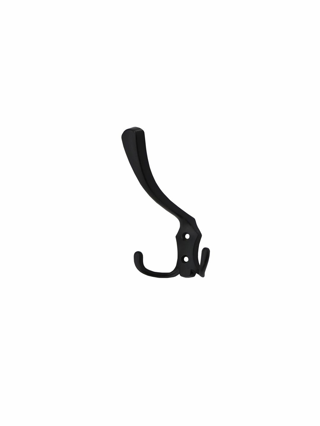 Крючок мебельный трехрожковый металлический "WP59", цвет черный матовый
