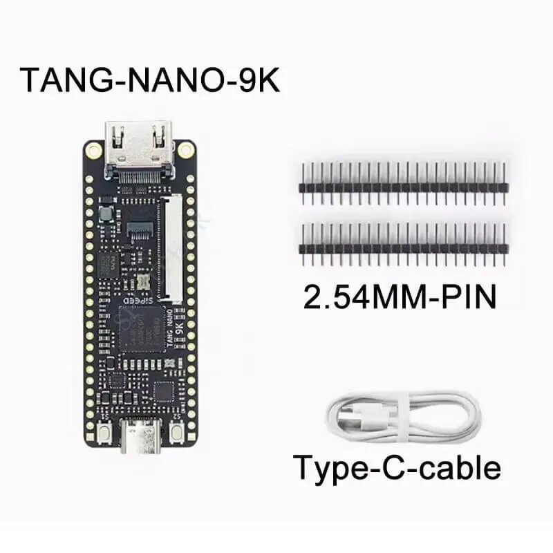 Sipeed Tang Nano 9K FPGA плата разработки, комплект с Type-C и 2.54мм пинами