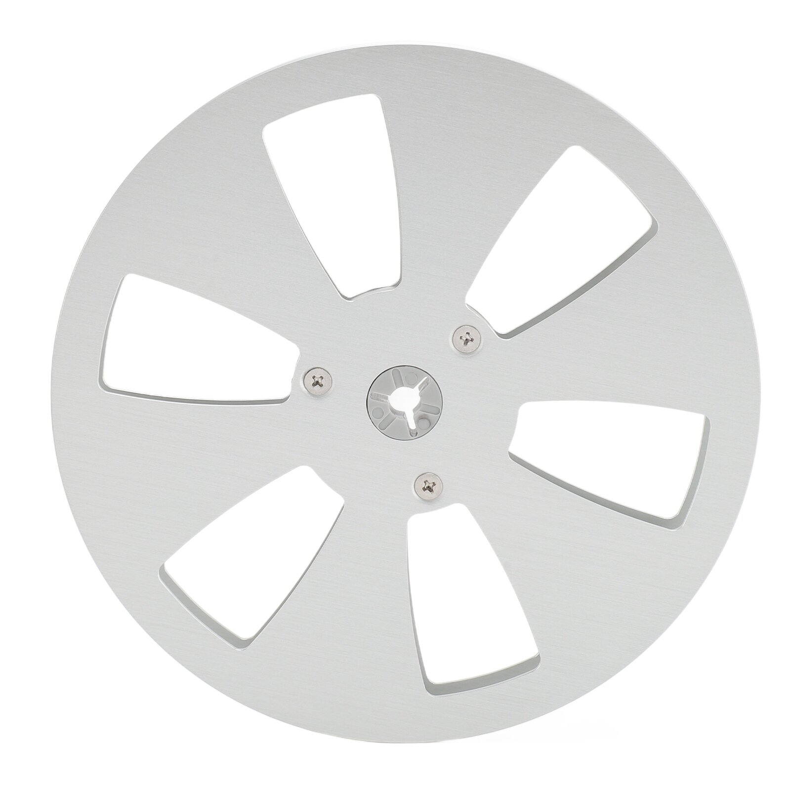 1/4" 7-дюймовая пустая алюминиевая катушка для ленты, с 6 отверстиями, открытая, приемная, для катушечного магнитофона