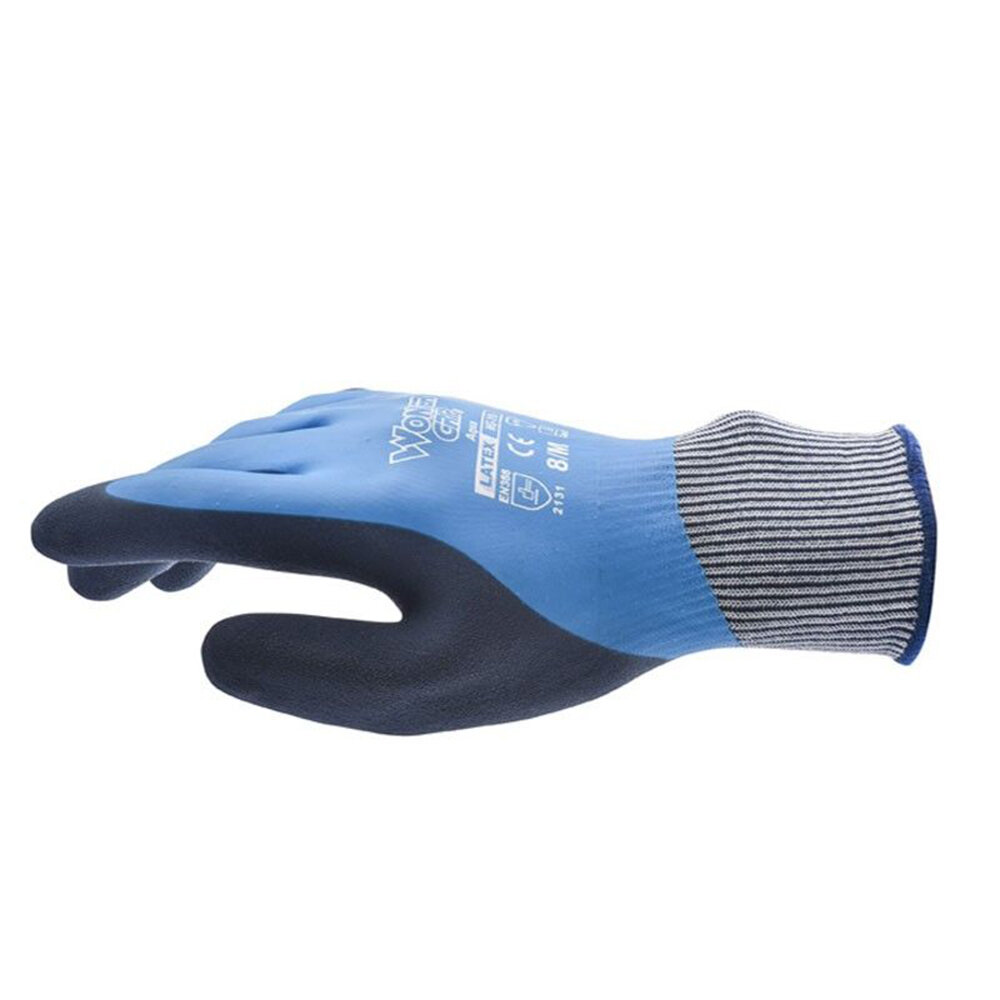 Рабочие перчатки Wonder Grip Thermo Plus с двухслойным латексным покрытием, защищающие от холода, для садоводства и рыбалки.