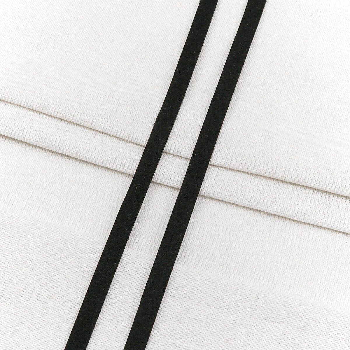 Тесьма для рукоделия замшевая отделочная, ширина 9 мм, длина 14 м, цвет черный