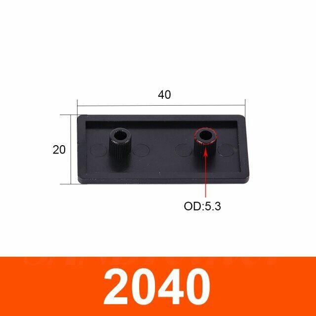 Заглушка торцевая 20x40 для профиля 2040