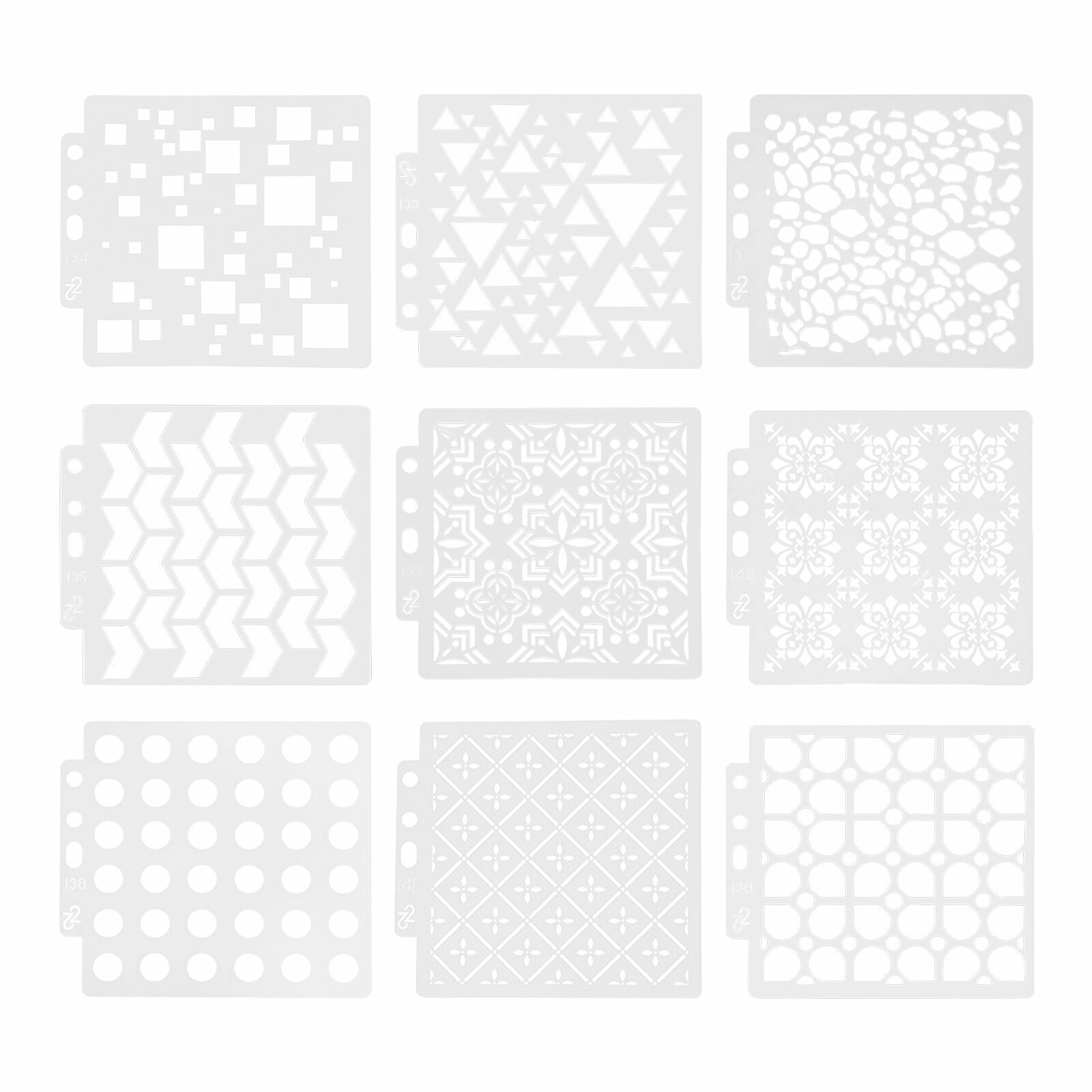 Трафаретов для рисования своими руками, многоразовые, с полыми элементами, для блокнотов, дневников, скрапбукинга.