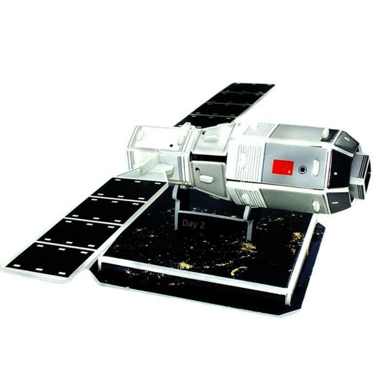 3D-пазл-модель космической станции Тяньгонг II, набор для самостоятельной сборки, обучающая игрушка для детей