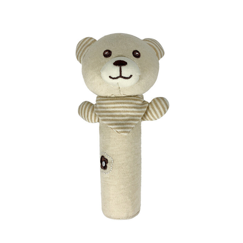 Be Jiali органический хлопок детская игрушка круглая рука встряхивает палку набор детское успокаивающее погремушка