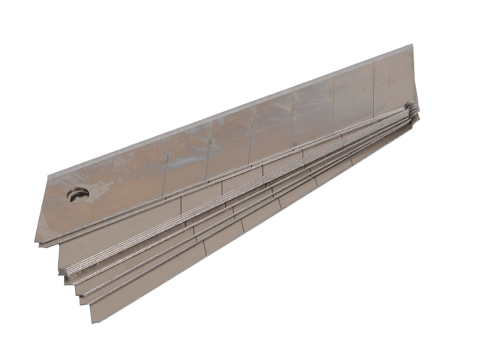 Лезвия для ножа Вихрь 25мм, 10 штук, для монтажного ножа, набор