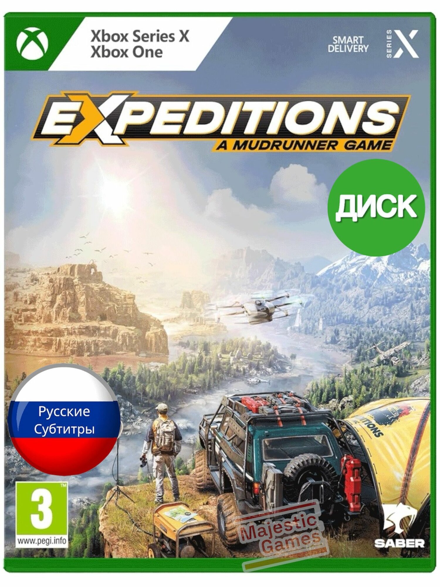 Игра Expeditions: A MudRunner Game (Диск, Xbox One, Xbox Series X, Русские субтитры)