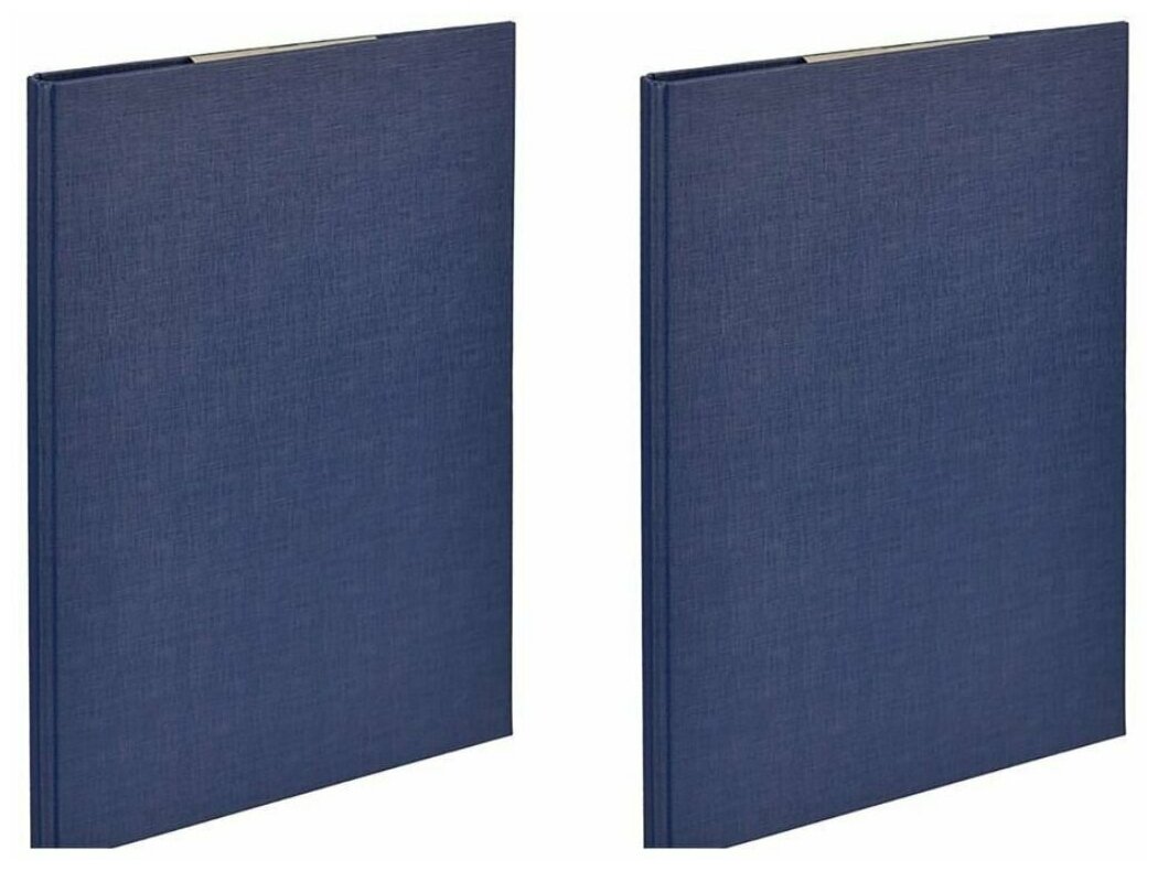 Attache Папка-планшет для бумаг A4 синий с верхней створкой, 2 шт