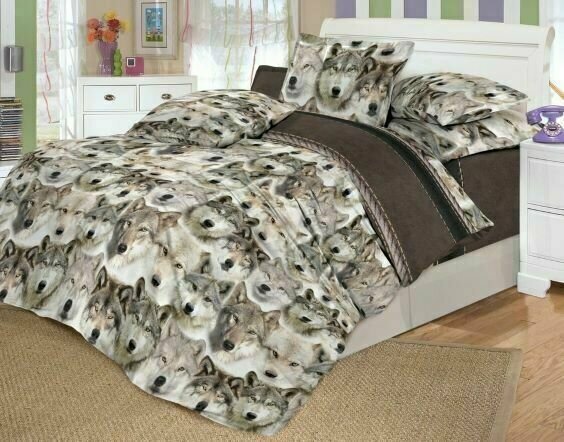 Постельное белье с рисунком 1,5 спальное DL-16 147х215, наволочки 50х70, поплин