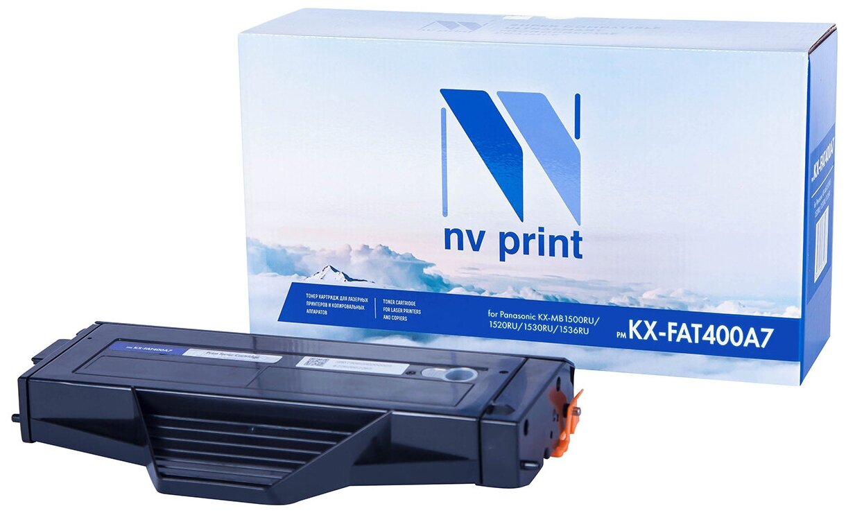 Лазерный картридж NV Print NV-KXFAT400A7 для Panasonic KX-MB1500RU, 1520RU, 1530RU, 1536RU (совместимый, чёрный, 1800 стр.)