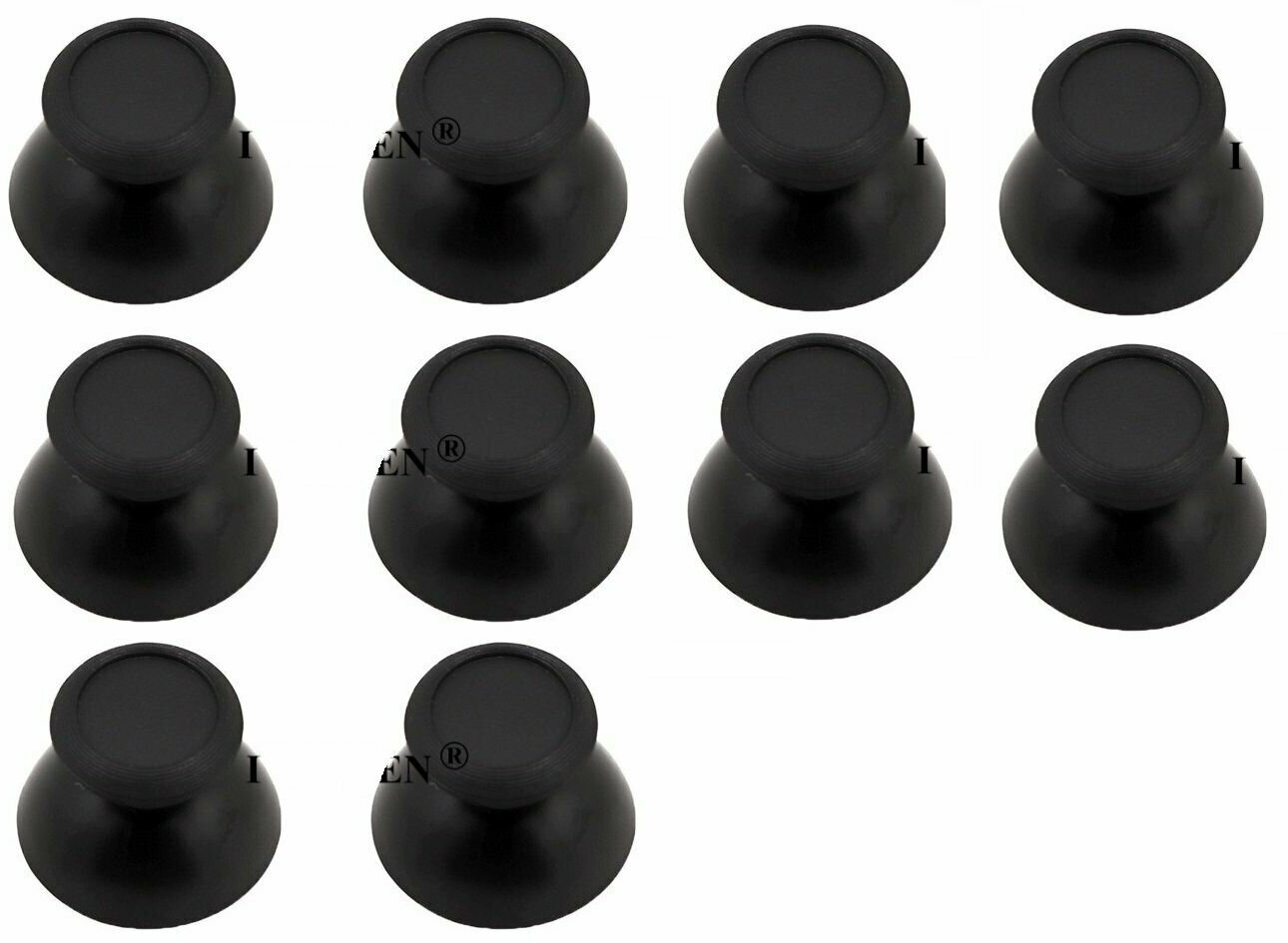 Аналоговые стики - грибки 10 штук для 3D стиков Pro Controller Nintendo Switch черные / накладки