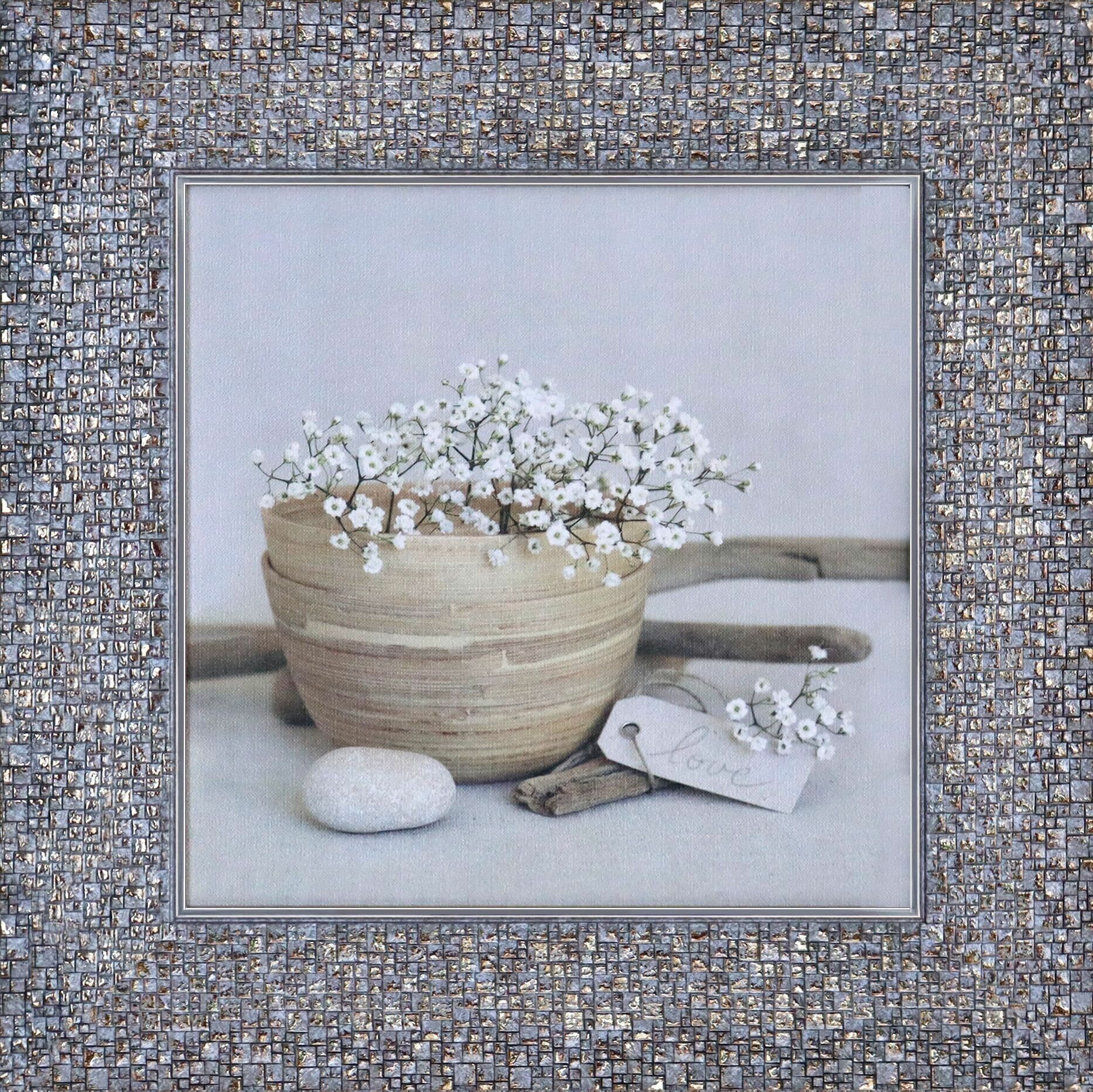 Картина на стену для интерьера Декарт настенный декор панно в раме багете в гостиную ванную детскую для офиса лофт пейзаж абстракция