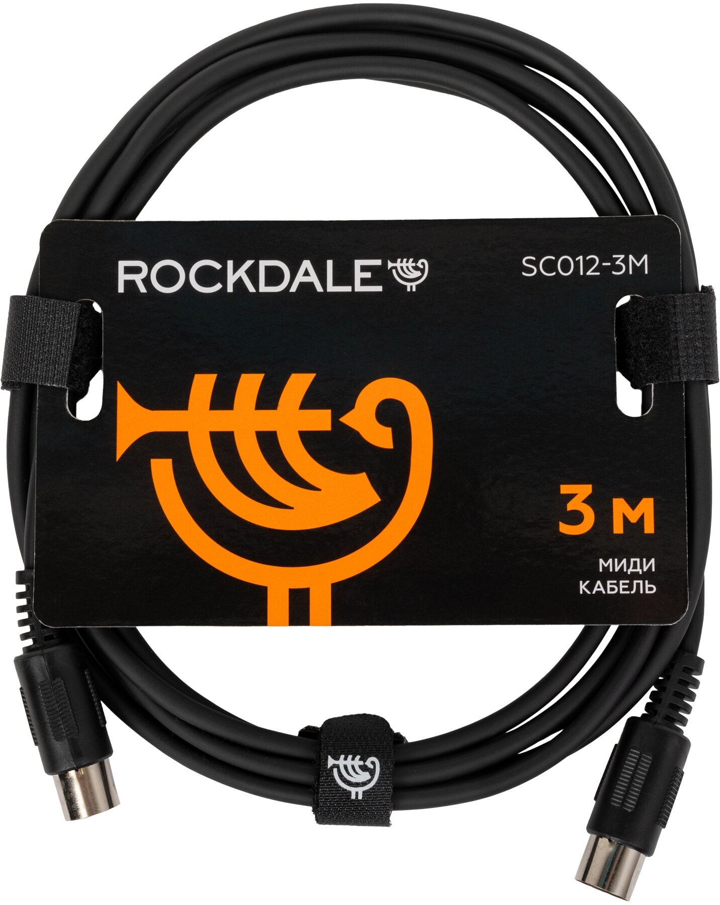 ROCKDALE SC012-3M миди кабель c пластиковыми разъемами (3м), 5 pin