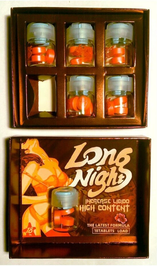 Долгая ночь Long night, женский возбудитель афродизиак 6*3 таб.