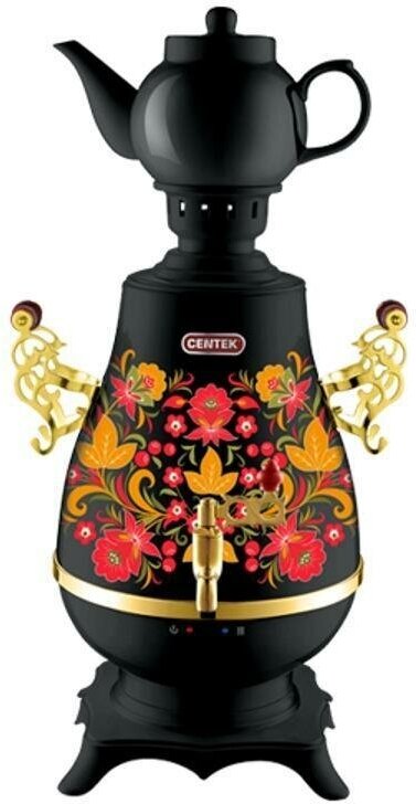 Самовар эл. пластик CENTEK CT-0092B черный 'рисунок'