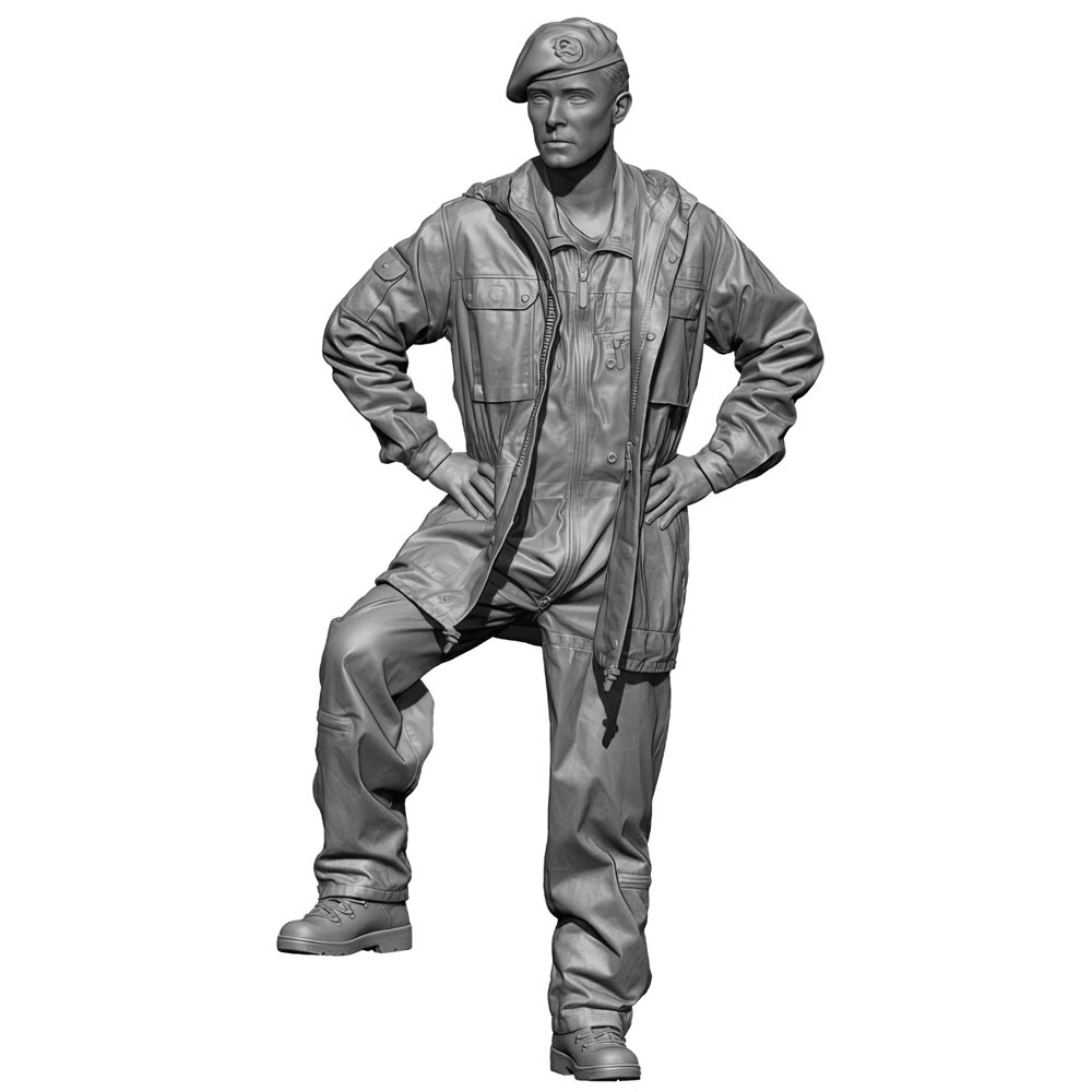 Фигурка солдата-танкиста ZKBOZK 1/35 из смолы