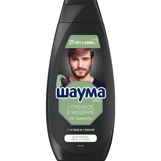 Шампунь для волос Шаума (schauma) SCHAUMA MEN 3в1 Глубокое очищение, 360 мл